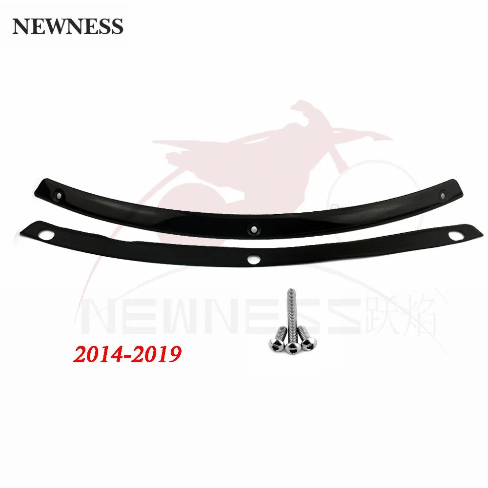 Гладкая стальная отделка лобового стекла на 1996-2013 годы Harley-Davidson Electra Glides, 06-'13 Street Glides, 09-'13 Trikes 2014-2019 гг. Черный, Gloss Black 14-19