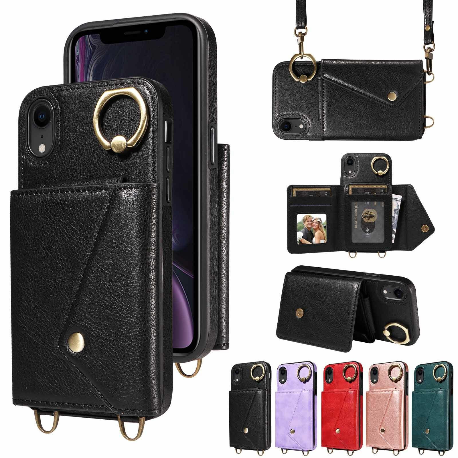 Чехол для для Apple iPhone XR (Айфон ХР) кожаный с отделением для карт на Накладка с картхолдером, Новый продукт