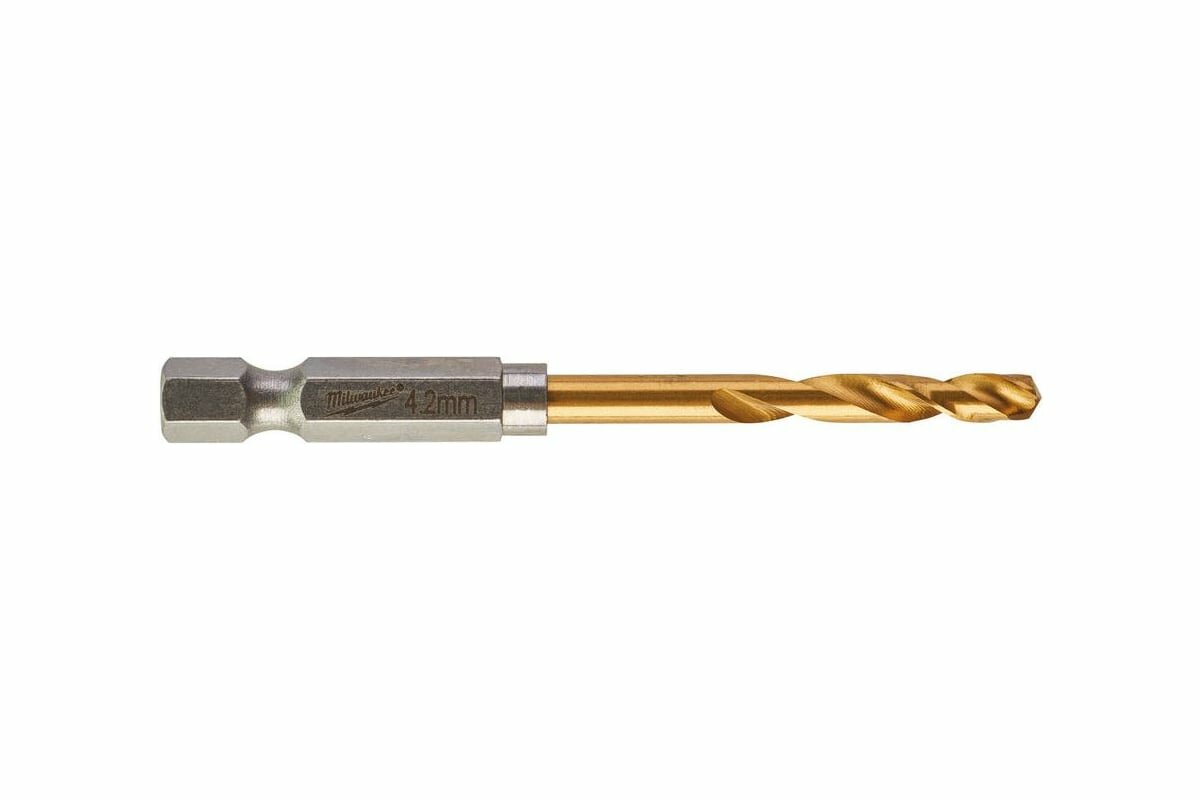 Milwaukee Сверло по металлу RedHEX HSS-G TiN 4.2 мм, 1 шт, код 48894709 в наличии