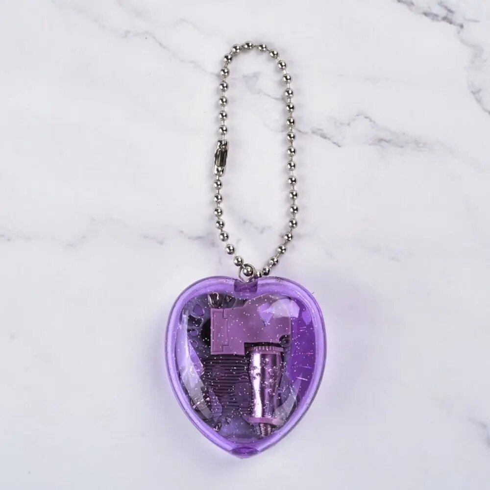 Музыкальная шкатулка сердце акрил, Dark purple