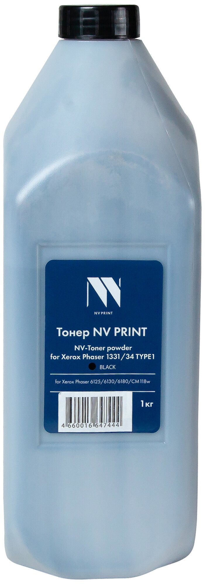 Тонер NV Print TYPE1 for Xerox Phaser 6125/6130/6180/CM118w Black (1kg) Nv-xr1331-type1-1kgbk .