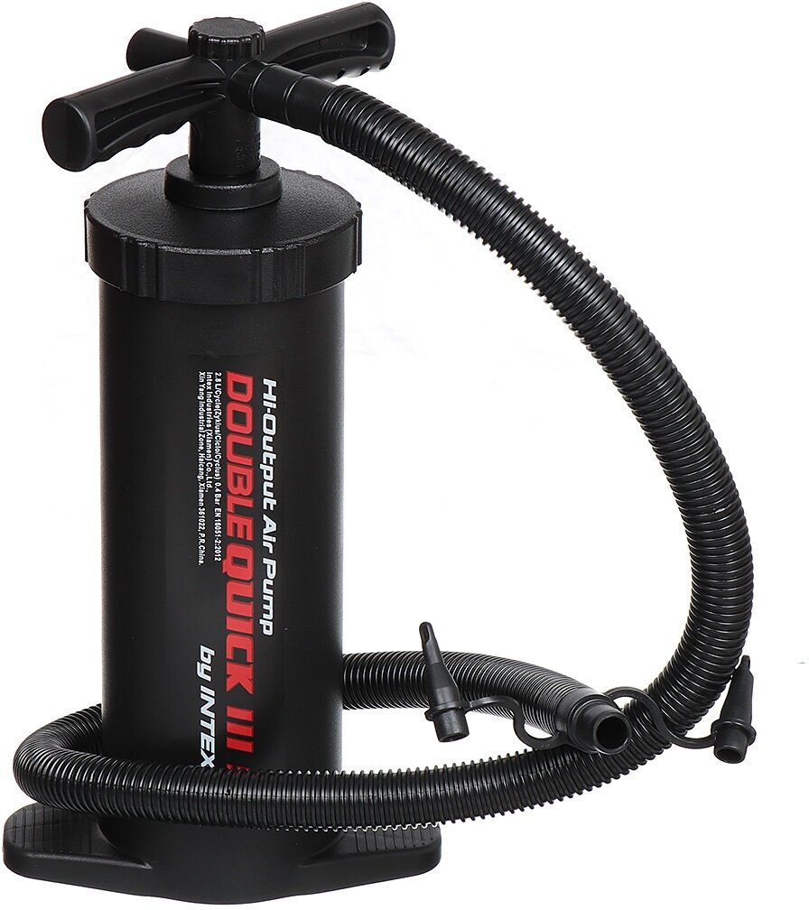 Насос воздушный ручной Intex 68605 с комплектом насадок, 3 шт