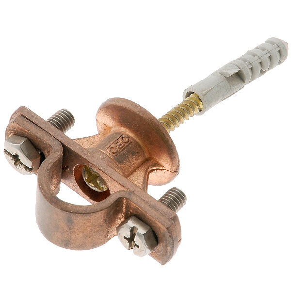 Держатель 113/B-MS-HD-16 5412811 стержня D=16мм медь OBO Bettermann (2 шт. в комплекте)