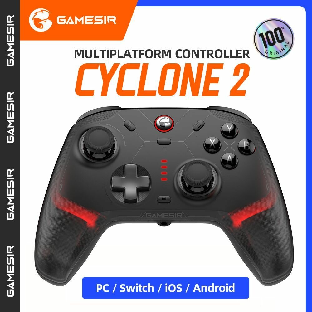 GameSir Cyclone 2 Беспроводной контроллер с контроллером эффекта Холла для ПК, Steam, Switch, ios, Andrioid