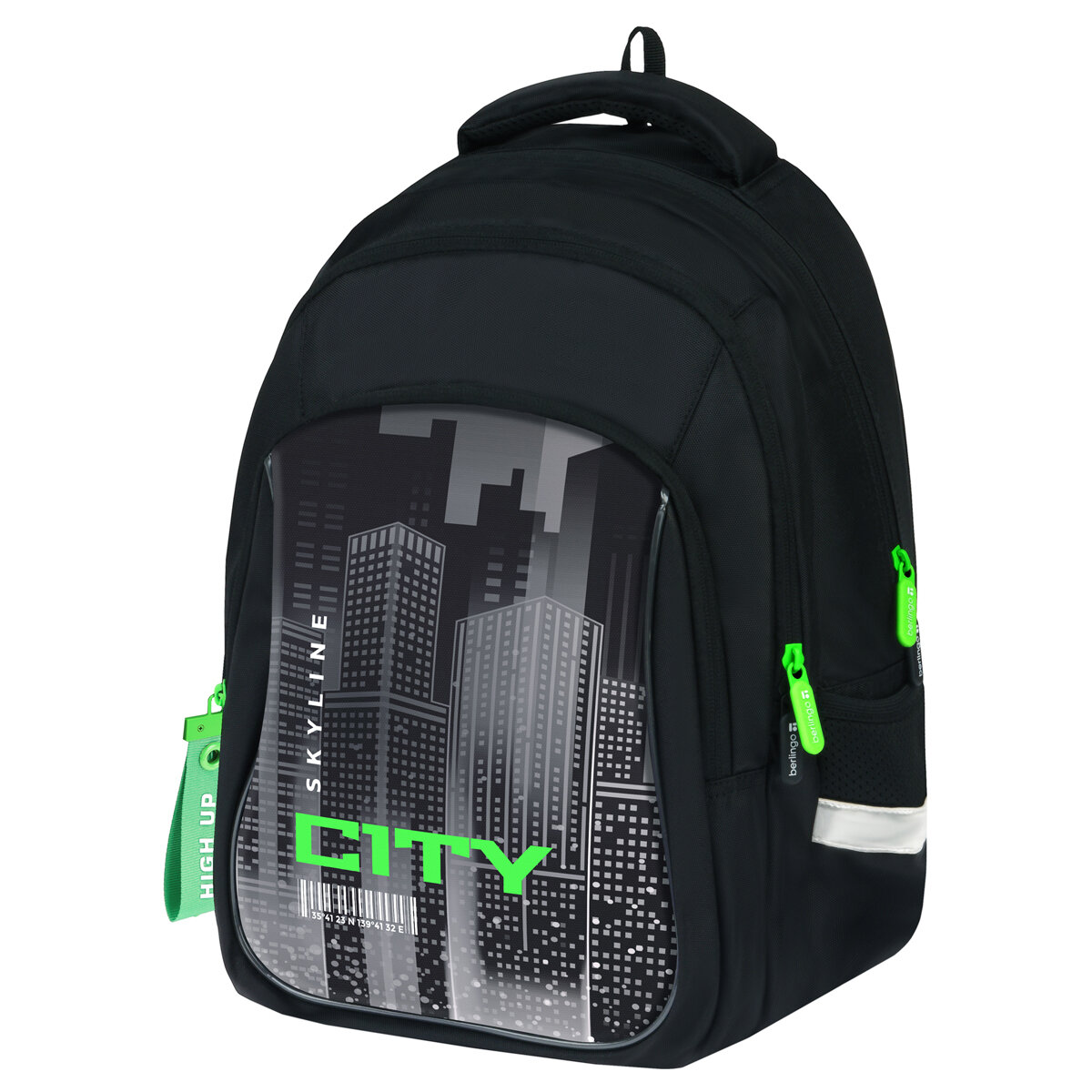 Рюкзак Berlingo "Comfort.Mega City", 38*27*18см, 3 отд, эргоном. спинка , универс.