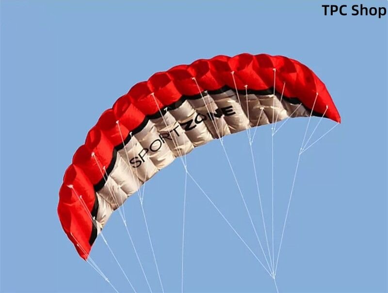 Кайт пилотажный Воздушный змей спортивный 2,5 м, красный