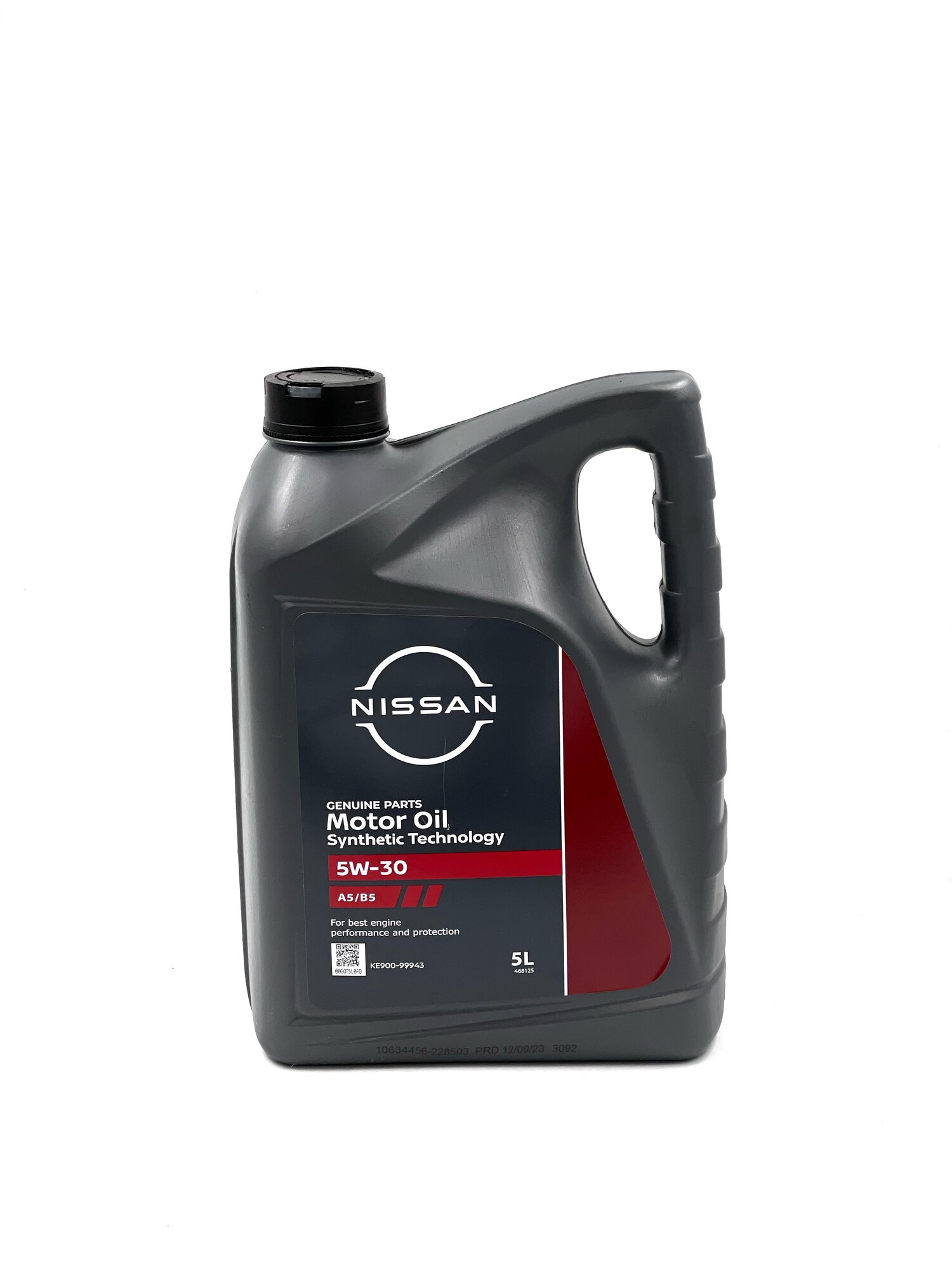 Масло моторное Nissan 5w-30, синтетическое, 5 литров для авто