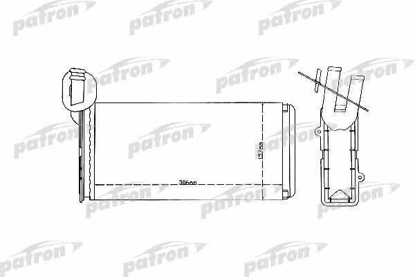 Радиатор отопителя PATRON PRS2079