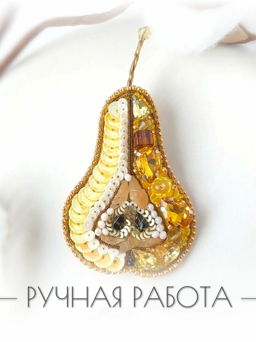 Брошь, агат