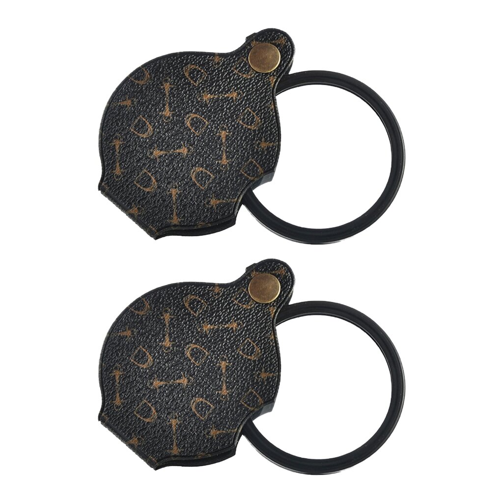 Портативная 15-кратная Лупа с Кожаным Футляром и АБС-рамкой Маленькая Складная Лупа, простая в использовании для точных задач