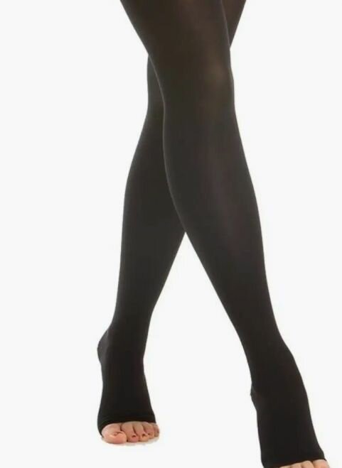 Колготки медицинские компрессионные с открытым носком ORTO 125Т, 2 класс компрессии, серый, Long, размер S