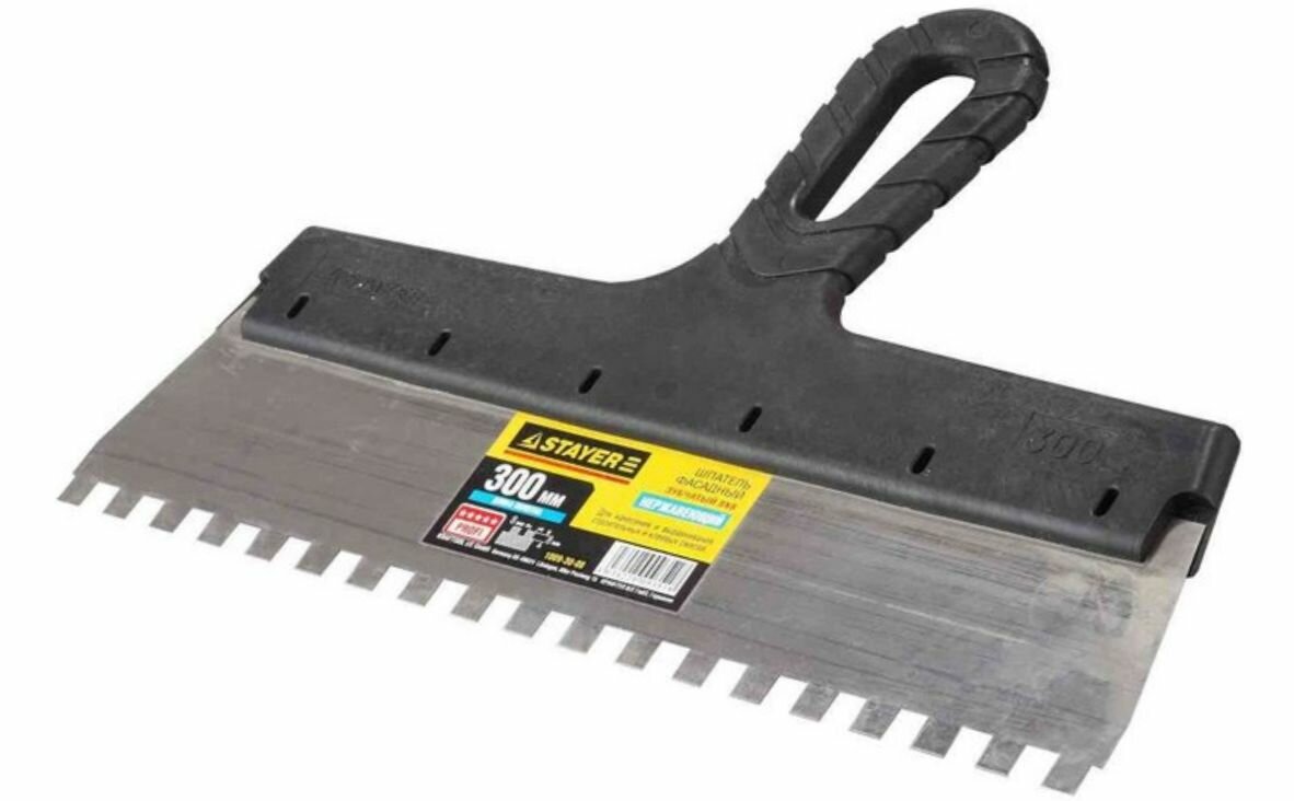 Шпатель зубчатый 4х4 350мм