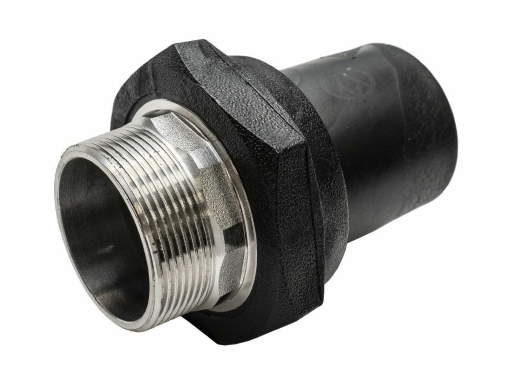 ПНД Переход на резьбу (32 х 1" )НР, SDR 11, для соединения труб ПЭ/сталь