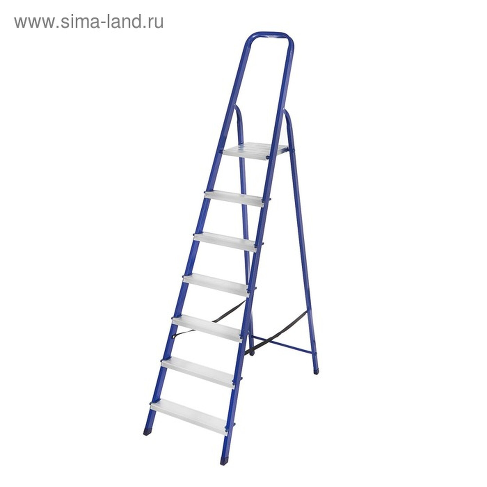 Стремянка тундра, металлическая комбинированная, 7 ступеней, 1450 мм