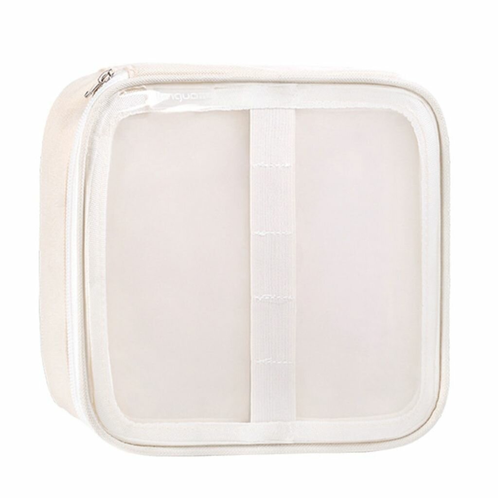 Сумка для переноски маркеров большой емкости на 108 штук с ручкой, органайзер для гелевых ручек, Бежевый