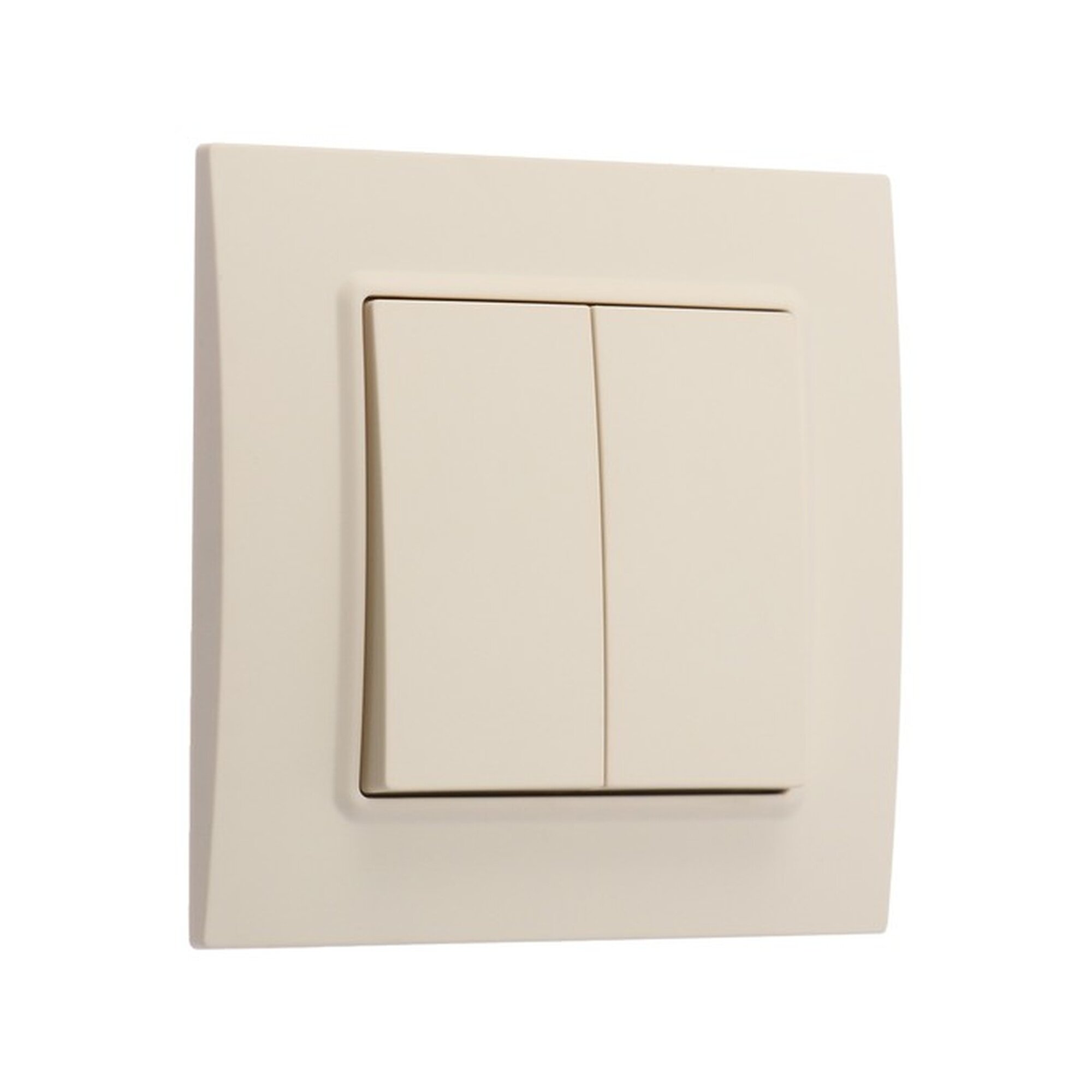 Выключатель TOT Elegant, скрытый монтаж, перекидной, бежевый, 10А