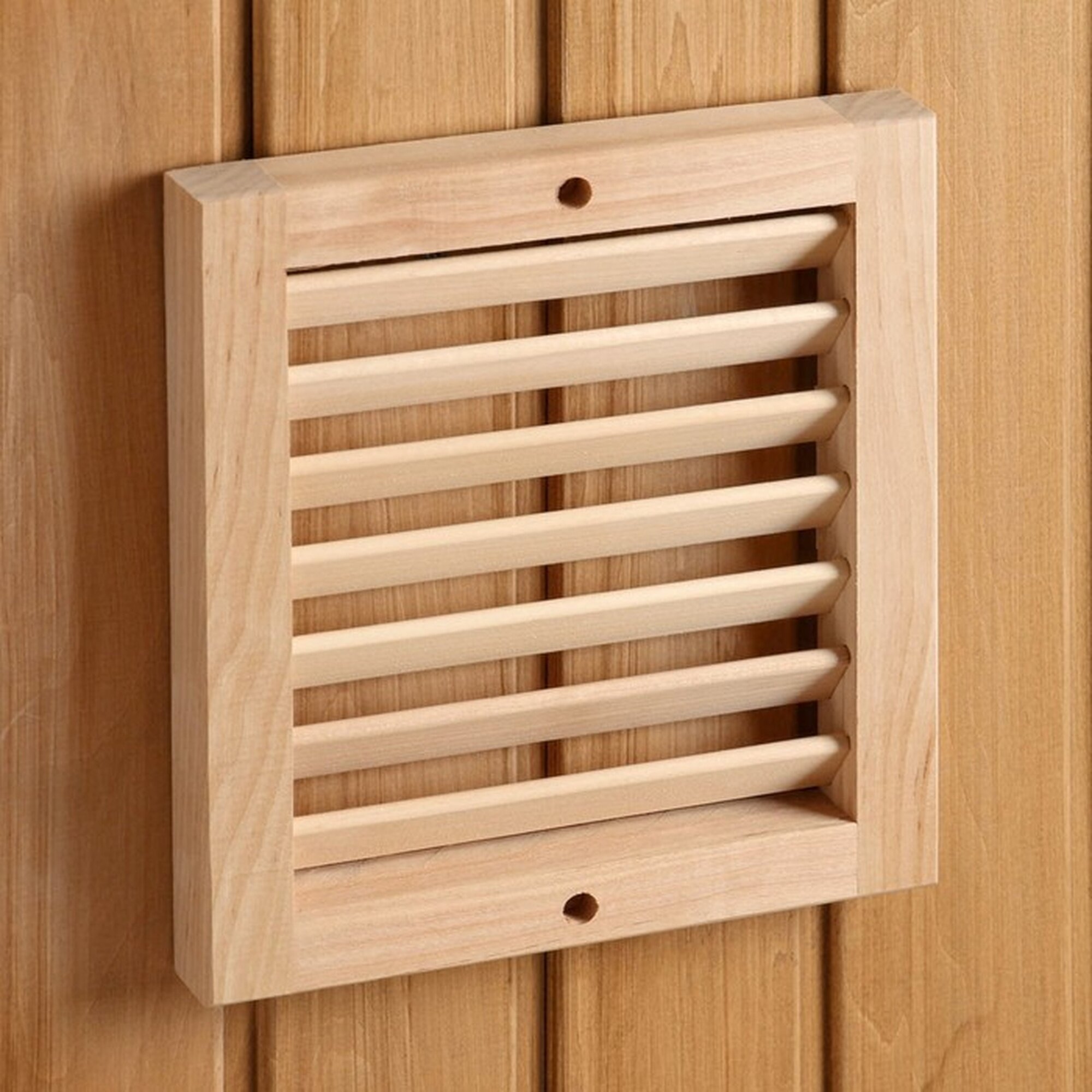 Вентиляционная решетка Сима-ленд, дерево, для бани и сауны, 25x2,5x22 см
