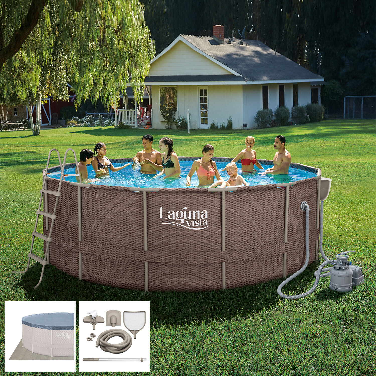 P20-1552-S Каркасный бассейн круглый Laguna Vista, 457х132см (Р20-1552-S)