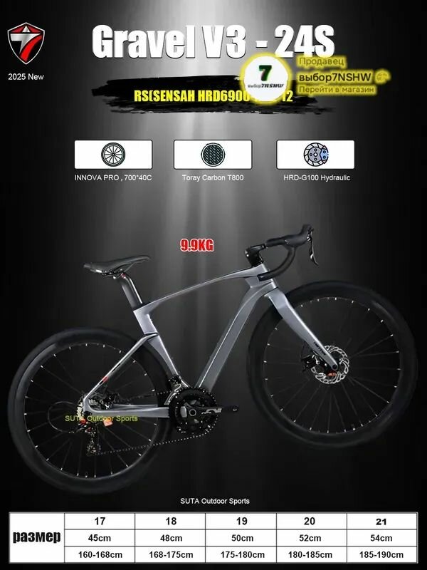 TWITTER BIKE Велосипед Гравийный, Gravel V3 RS-24