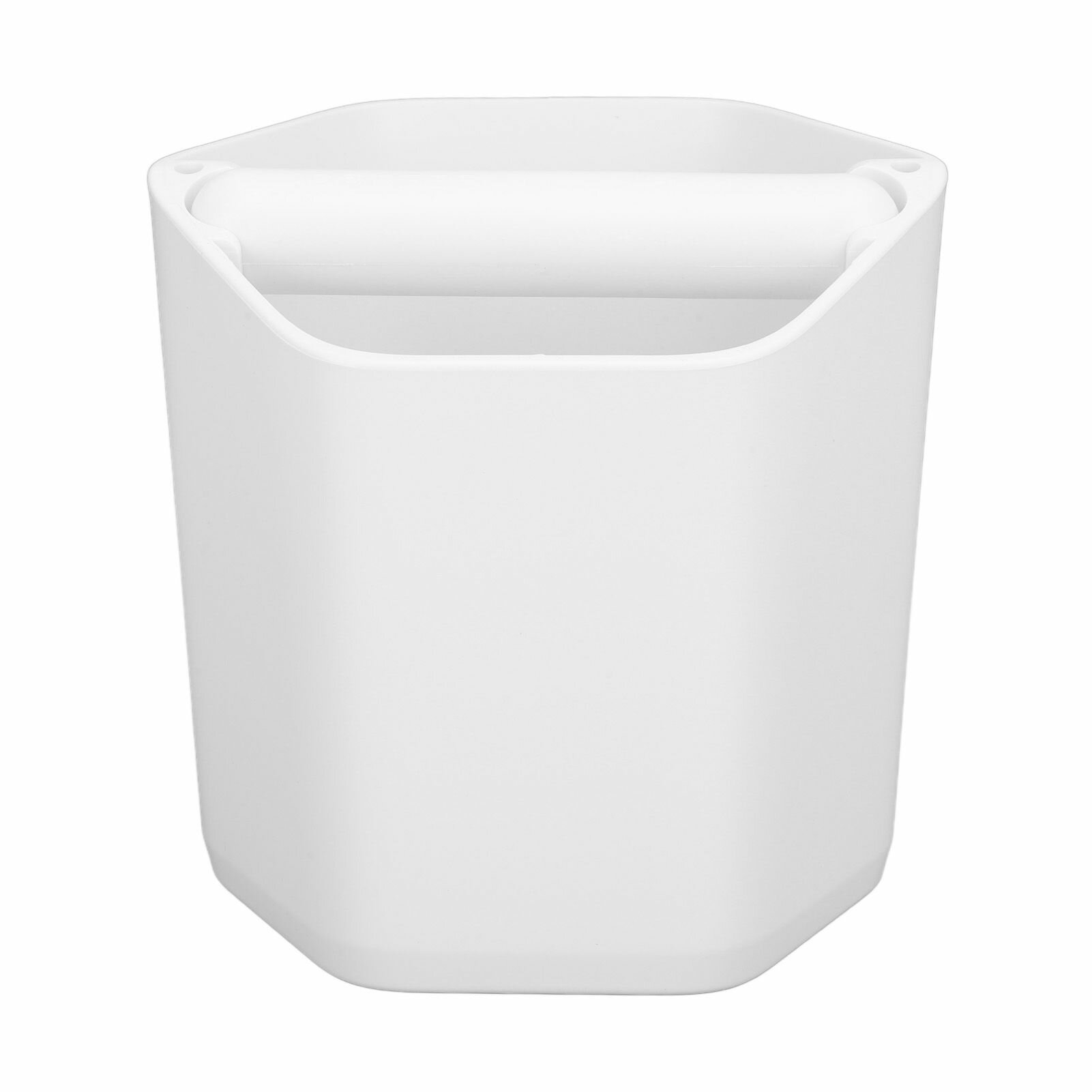 Контейнер для кофе Контейнер для кофейной гущи большой емкости с перекладиной и нескользящим основанием, белый