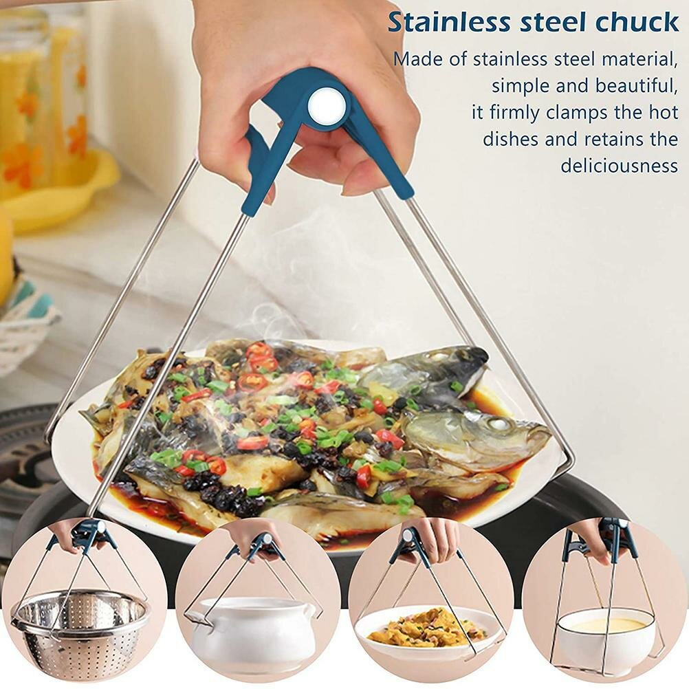 6 шт./компл, силиконовая чаша с защитой от ожогов, набор зажимов для кастрюль, силиконовая подушечка для горячей плиты, перчатки для домашней кулинарии