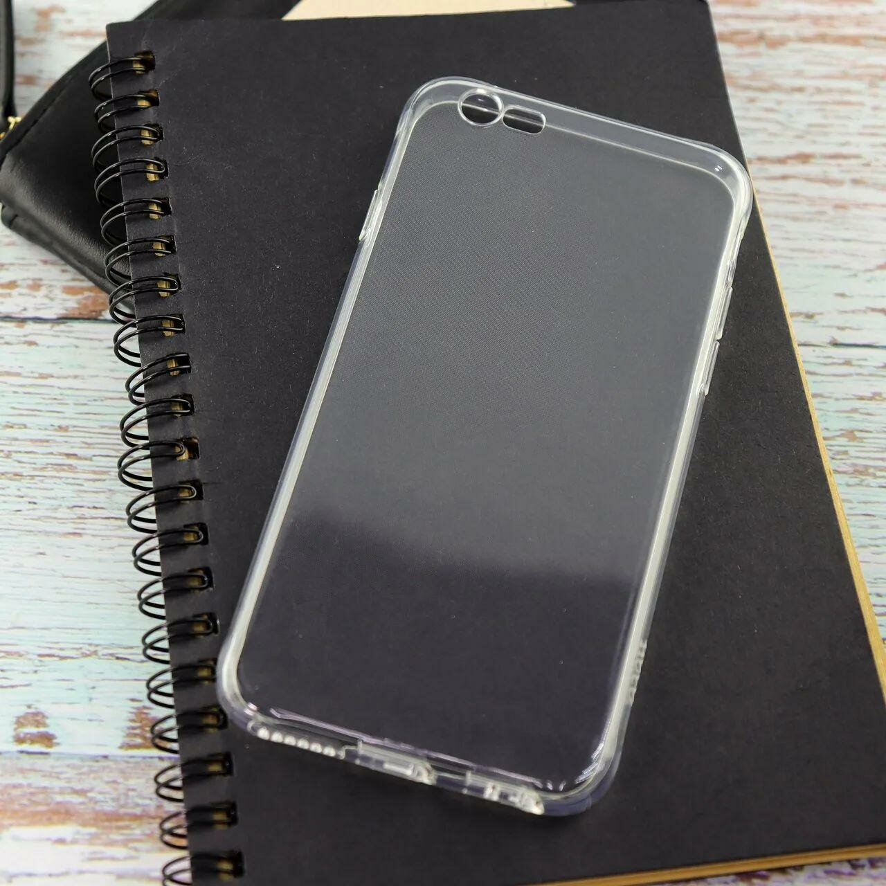 Чехол Hoco, для iPhone 6/6s, силикон, прозрачный, защита камеры