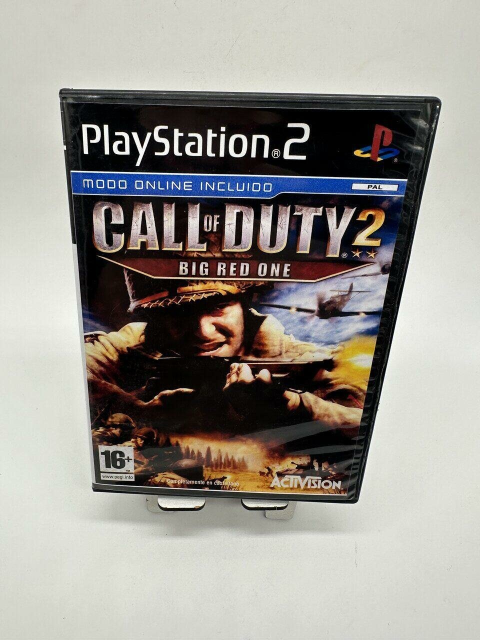 Диск с игрой Call of Duty 2 на PlayStation 2 прошитую