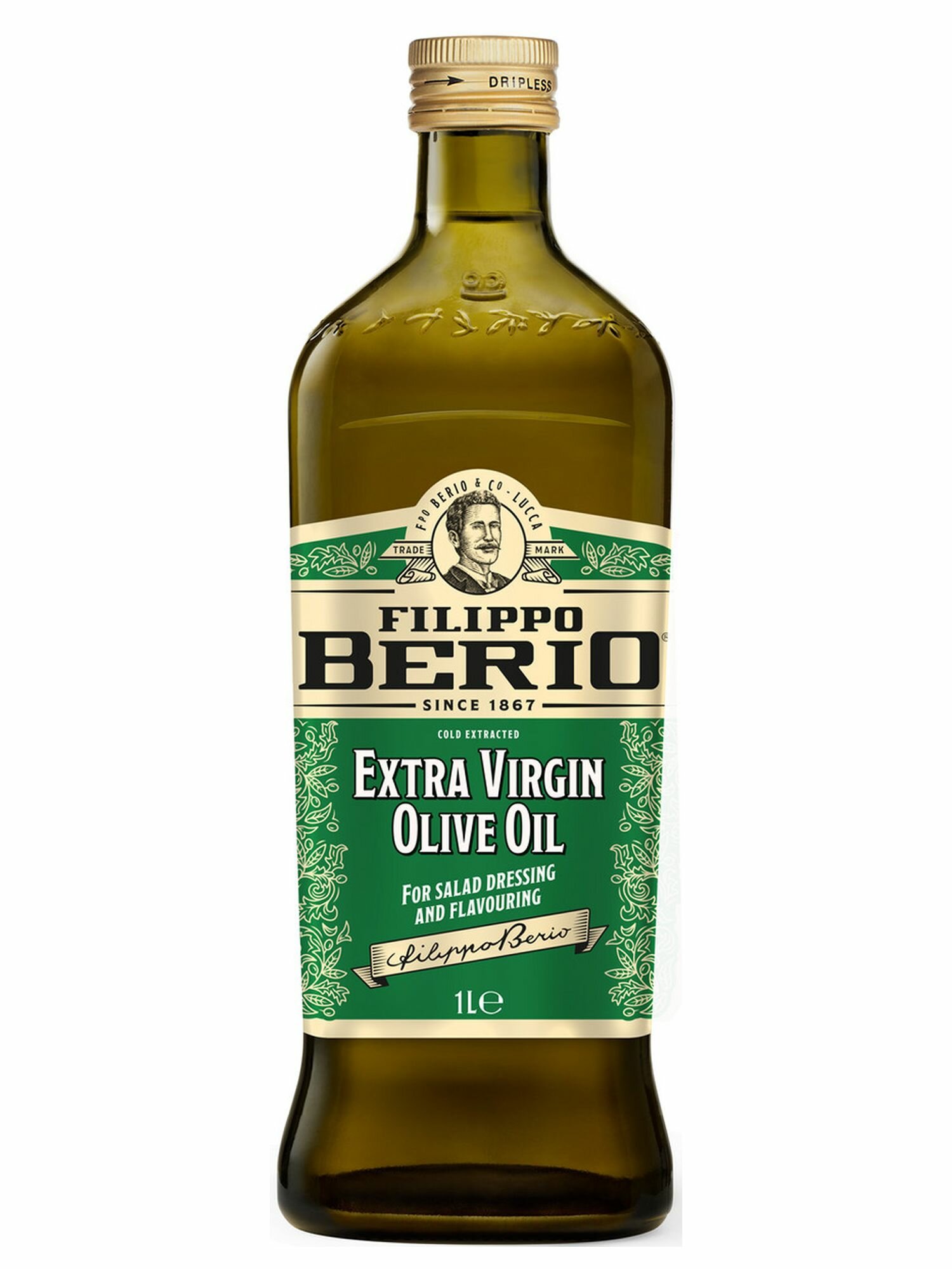 Масло оливковое Filippo Berio Extra Virgin нерафинированное, 1л
