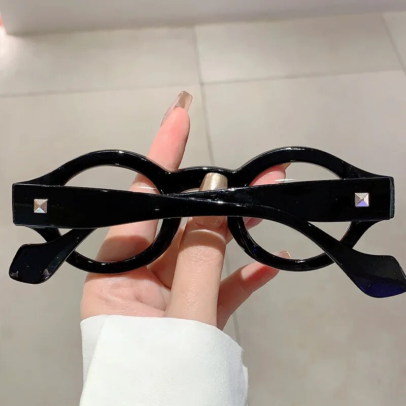 Круглые очки из пластика Black