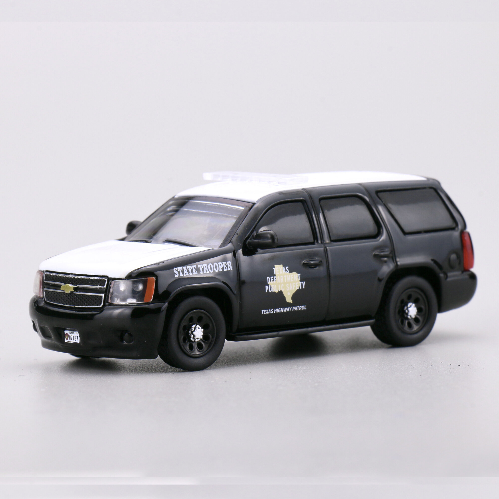 596 Масштаб 1:64 Американский полицейский автомобиль Texas Tar River SUV Модель из сплава Коллекционная экспозиционная