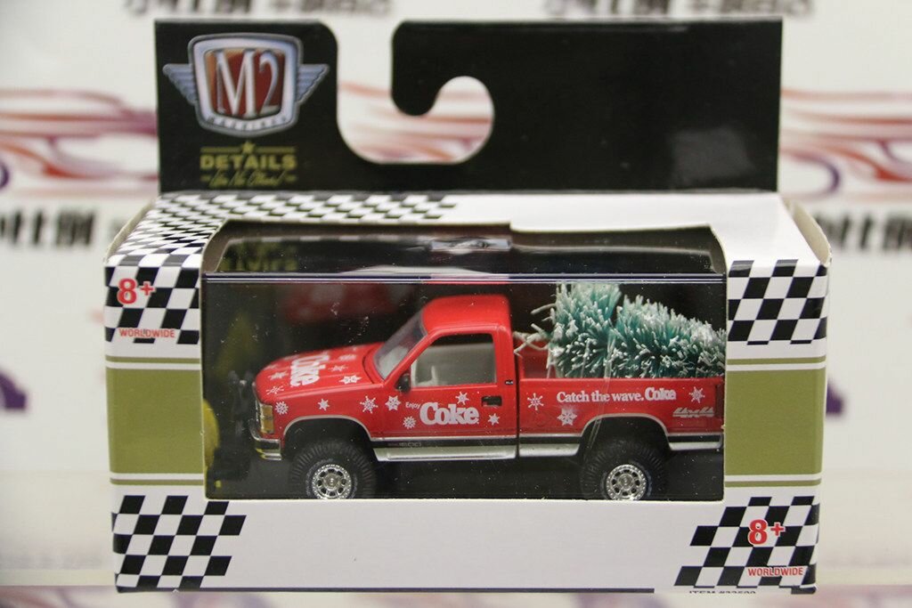 M2 Machines 1:64, литой автомобиль, модель машинки(1998 GMC Sierra 1500 4x4)