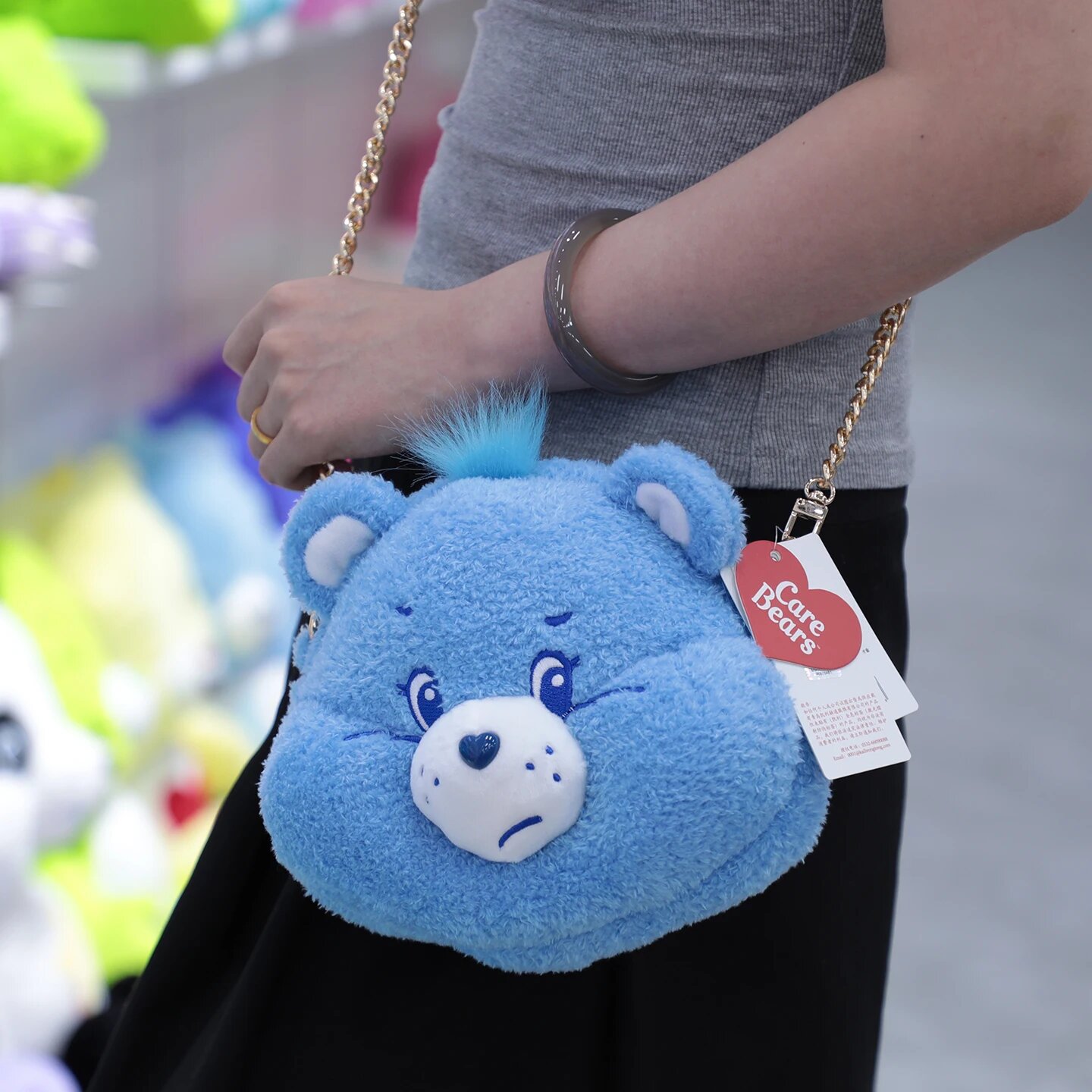 Сумка-кроссбоди Care Bears, синий раздражительный медведь