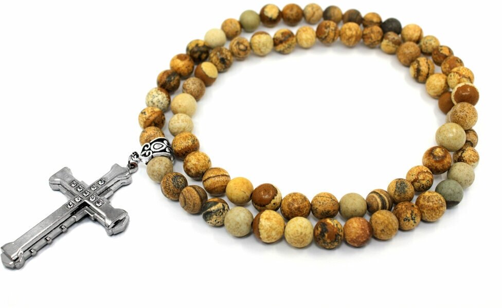 Бусы Handinsilver ( Посеребриручку ), яшма