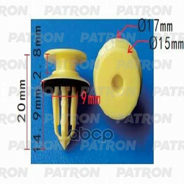 Клиса ластмассовая Chevrolet, GM рименяемость: внтренняя отделка, двери PATRON арт. P371252