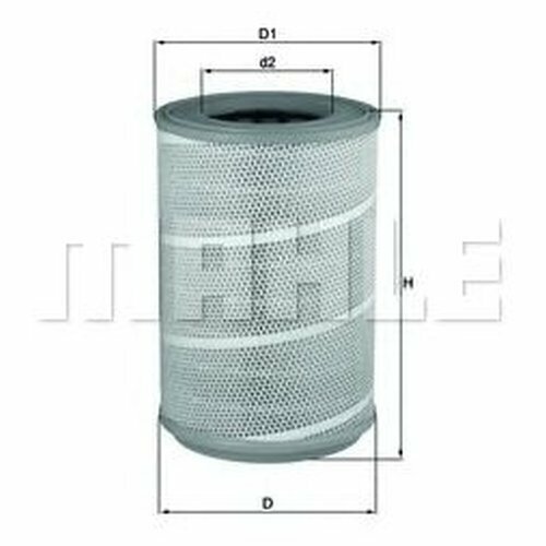 Фильтр воздушный Knecht/Mahle LX 604/1, 260 мм, 463 мм