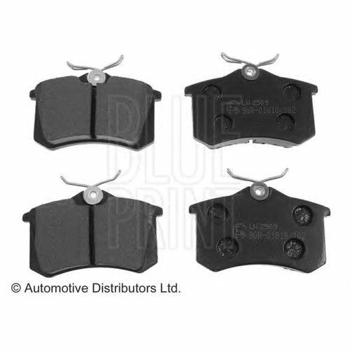 Комплект задних тормозных колодок Blueprint ADV184206 для Audi A1 (2010-2018), Audi A3 (1996-2015), Audi A4 (2000-2005)