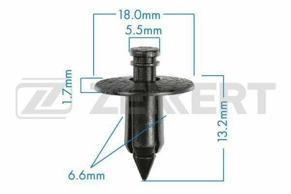 Zekkert Клипса крепёжная Mitsubishi Nissan Suzuki Toyota количество 10 шт