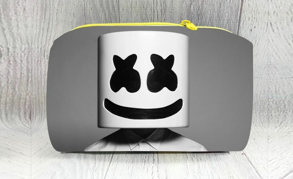 Пенал мягкий горизонтальный Marshmello, Маршмэллоу №20