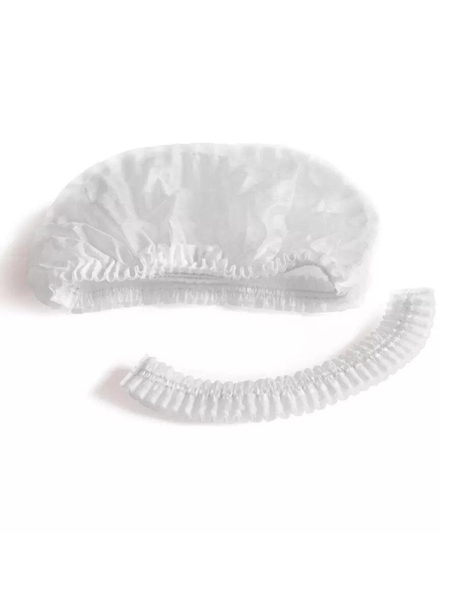 Шапочка Шарлотка одноразовая, белая, 100 шт.