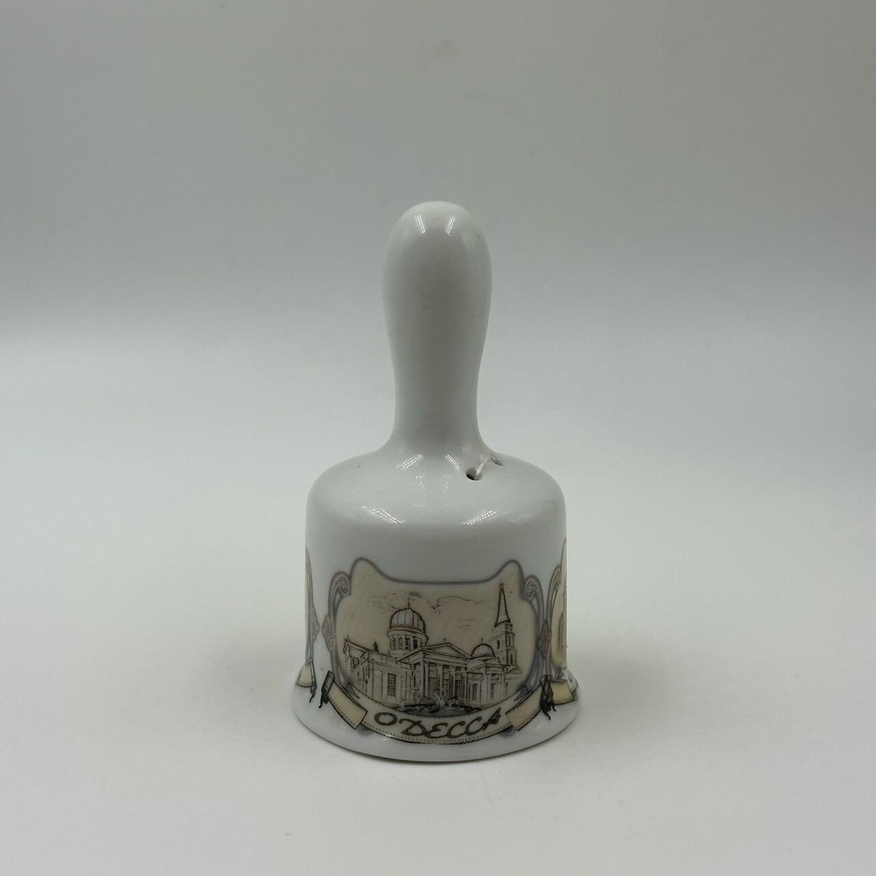 Колокольчик "Одесса" Высота 9 см Обливная Керамика! Скол!