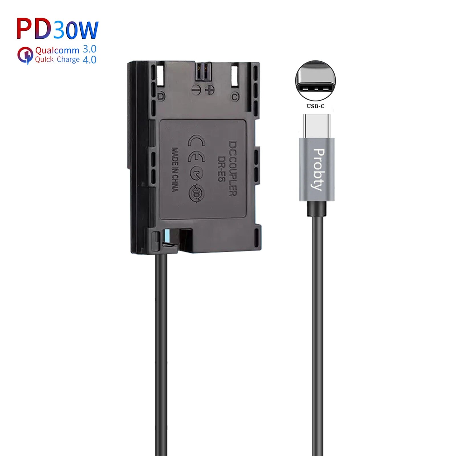 SEIVI Адаптер питания USB C к LP-E6 для Canon EOS