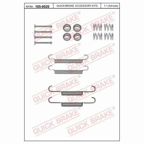 Комплект монтажный тормозных колодок Quick Brake 1050020 для Fiat Freemont; Hyundai ix35; Kia Sportage