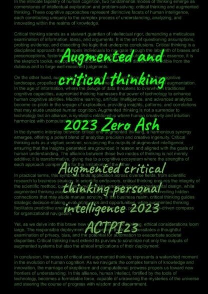 Augmented and critical thinking [Цифровая книга]