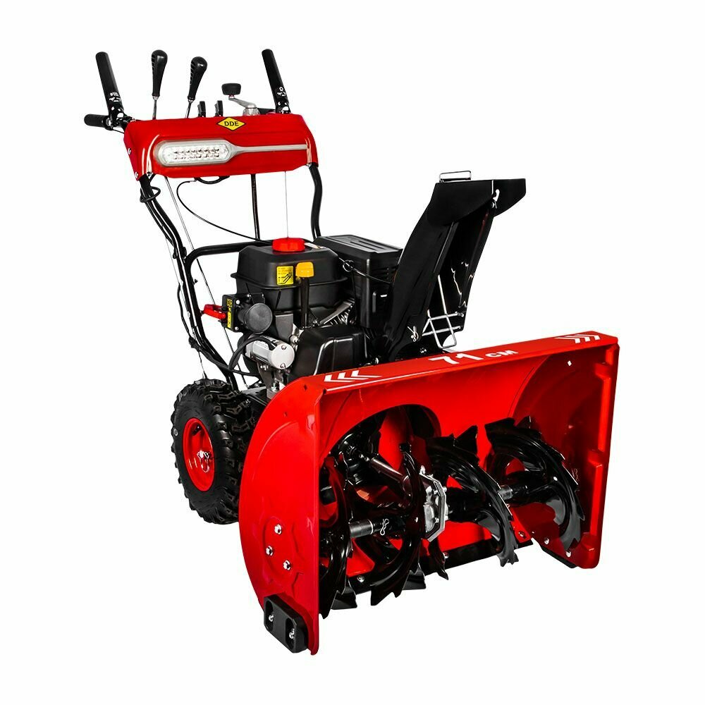 Снегоуборщик бензиновый DDE ST9070LE (двиг Loncin 9 л. с. захват 28 6 вперёд/2 назад 14 колёса, эл, шт