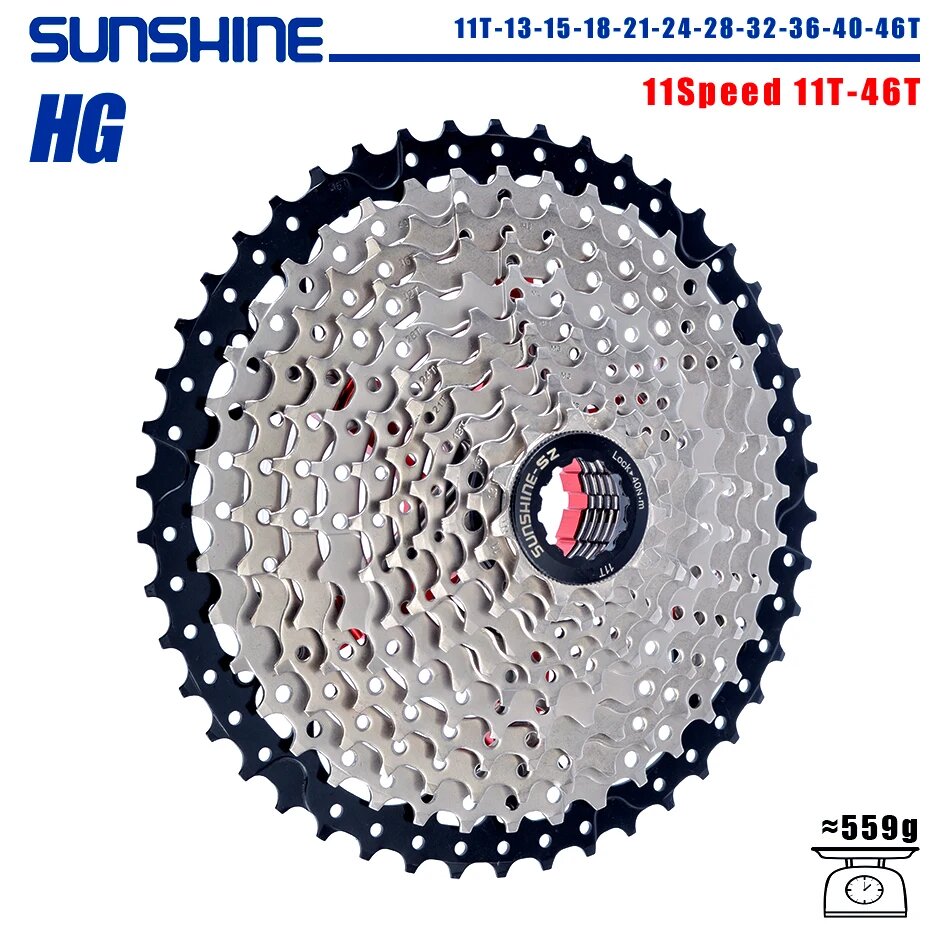 Велокассета SUNSHINE 11 скоростей 11-46T
