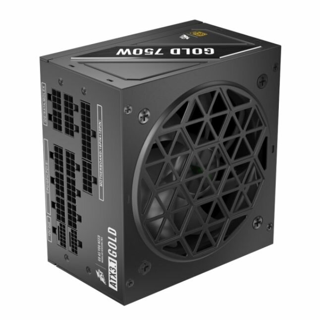 Блок питания 1stPlayer NGDP HA-750BA4 750W (HA-750BA4) темно-серый - 750 Вт, 80+ Gold, ATX 20+4 пин, 4 pin + 4 pin x2 CPU, 2 SATA, 2 x 6+2 pin PCI-E