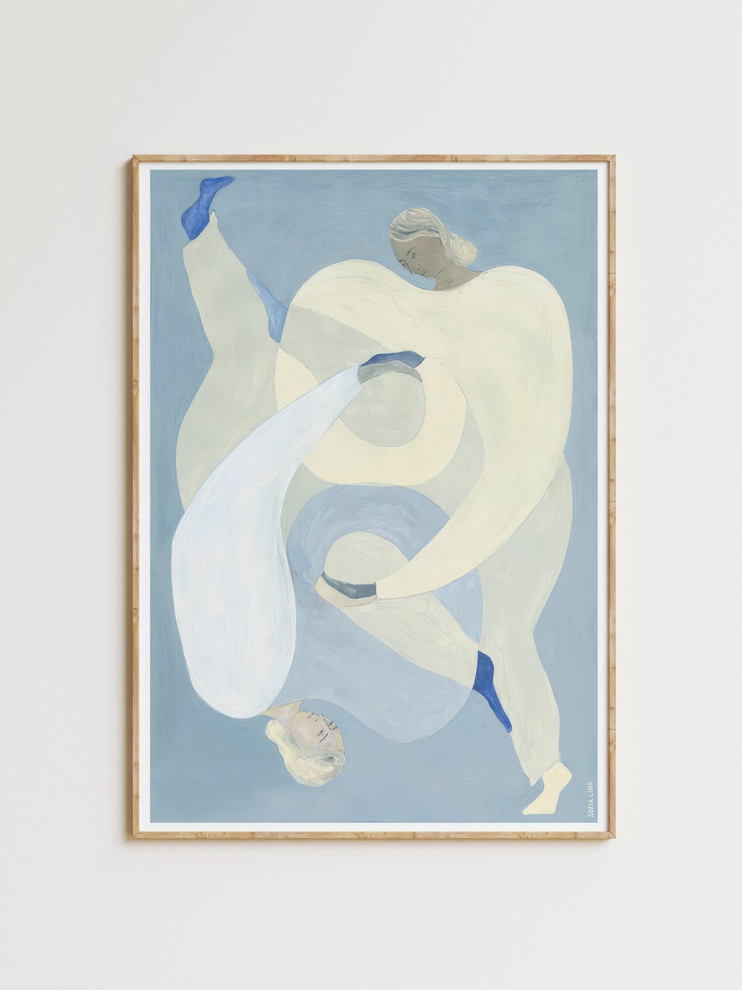 Постер для интерьера "Sofia Lind Abstract Figures" 50 см х 70 см, без рамы