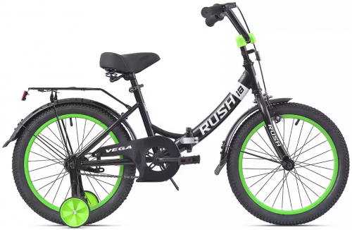 Детский велосипед Rush Hour VEGA 18" 180 черный (358 086)