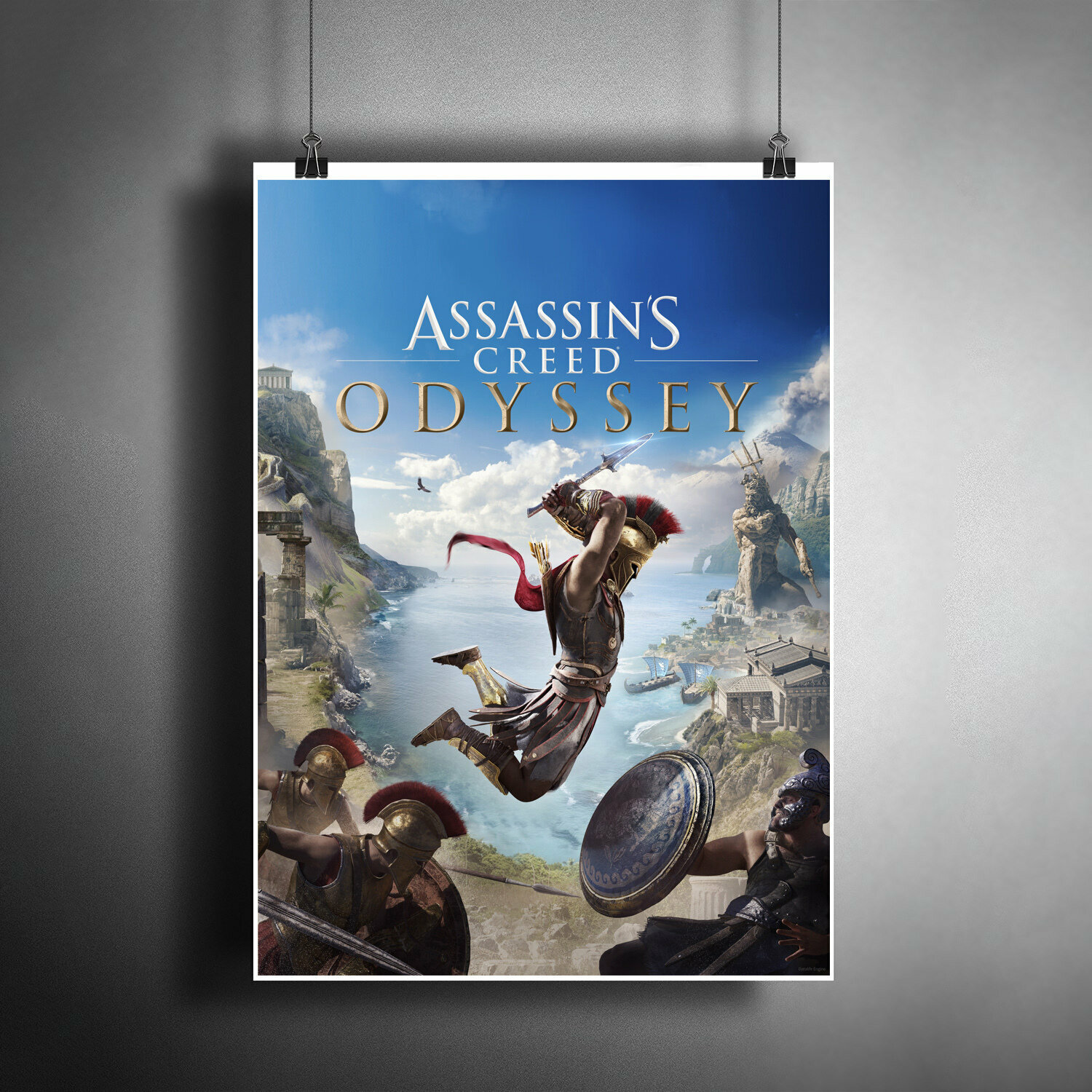 Постер плакат для интерьера "Игра Assassin's Creed Odyssey. Игра Кредо Ассасина - Одиссея" / A3 (297 x 420 мм)