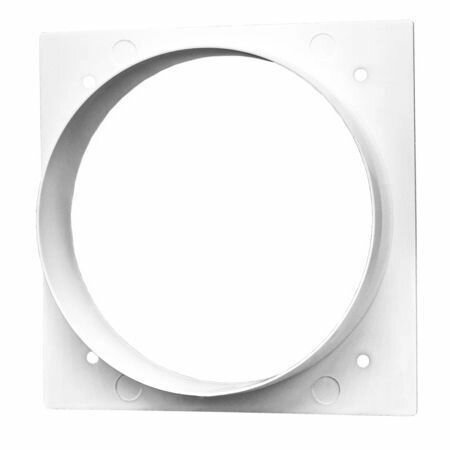 Фланец Ф D125 160х160 пластик ERA